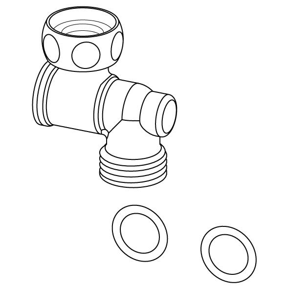Uponor Combi Port Gen WK / TW angle fitting